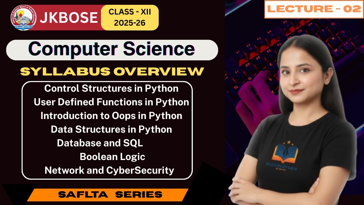 Lecture 2 | Complete Syllabus Overview 2025 | JKBOSE Class 12th Computer Science