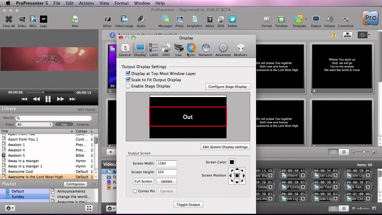 ProPresenter 5 - Multiscreen Module