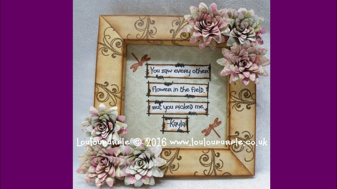 How to make a shadow box.