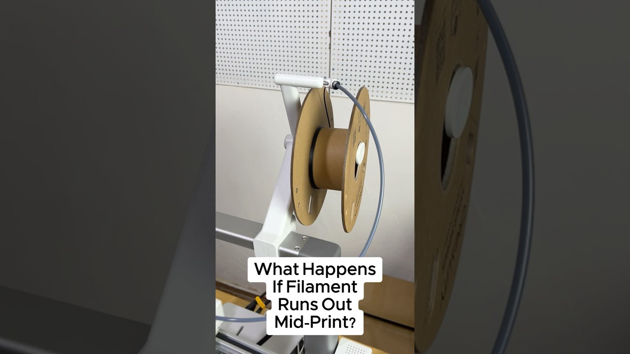 Filament Ran Out During 3D Printing on Bambu Lab A1 — Here's What Happened!  #3dprinting #bambulab