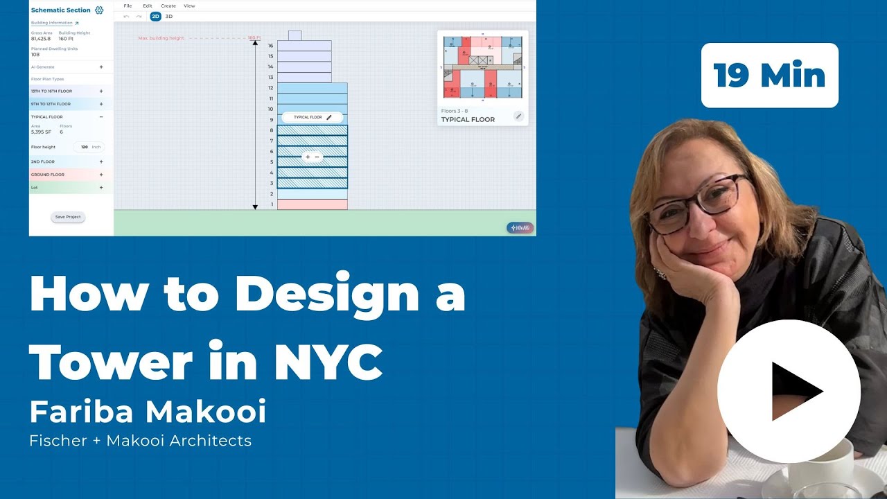 How to Design a Tower in NYC in 18 Minutes! | Fariba Makooi (FMA) | The fun part of AI!