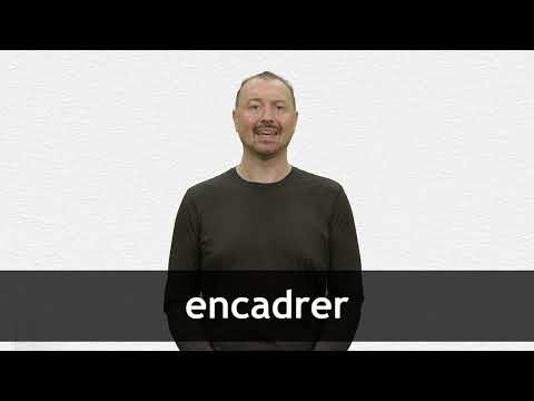 English Translation of “ENCADRER” | Collins French-English Dictionary