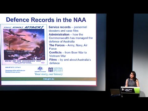 Grace Baliviera on WWI records in the National Archives of Australia