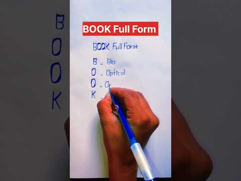 Book full form|full form of Book #imp #shortvideo #english #fullform #education #shortfeed #short
