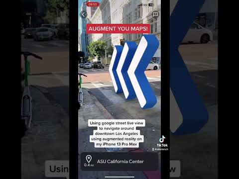 Using google street live view to navigate around #iphone #augmentedreality #vr #maps #google