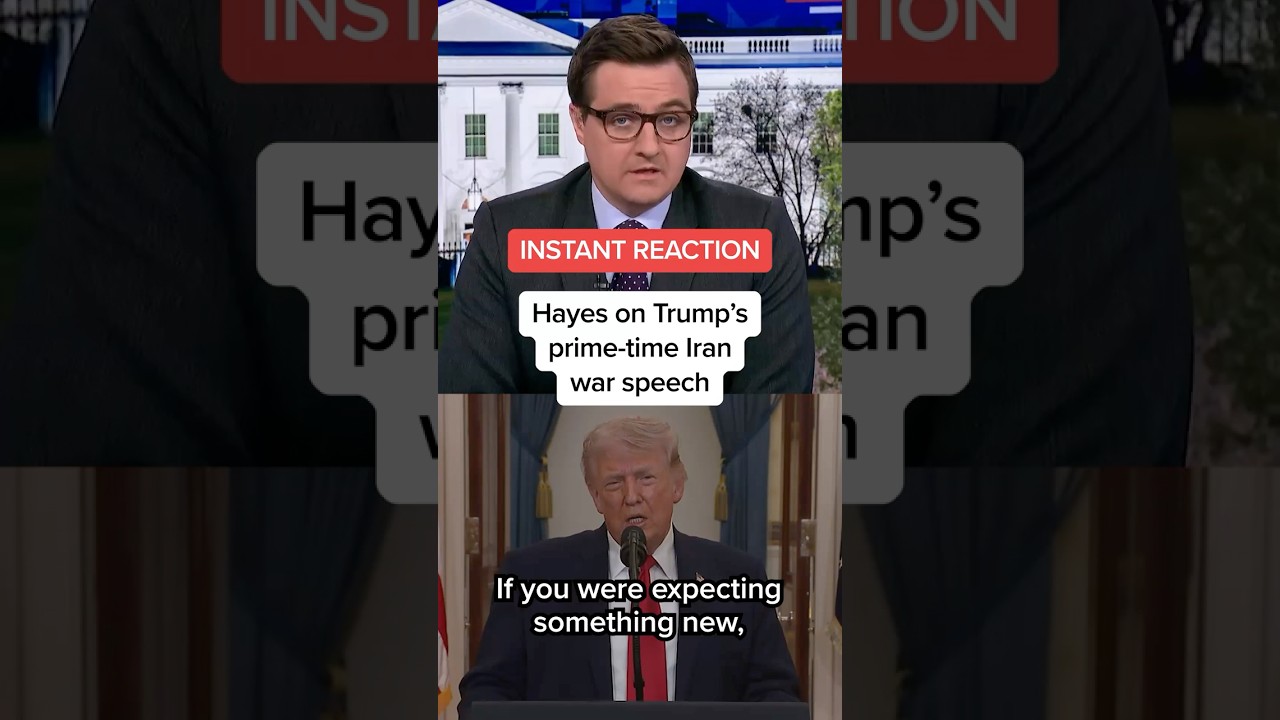 Hayes' INSTANT REACTION to Trump's prime-time Iran war speech