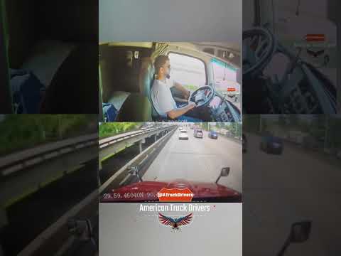 Not Paying Attention – Truck Driver Nearly Causes Crash in Slowing Traffic 🛑 Submit your clips: h