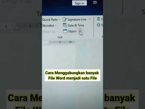 Cara Menggabungkan Banyak File Word Menjadi Satu File Document