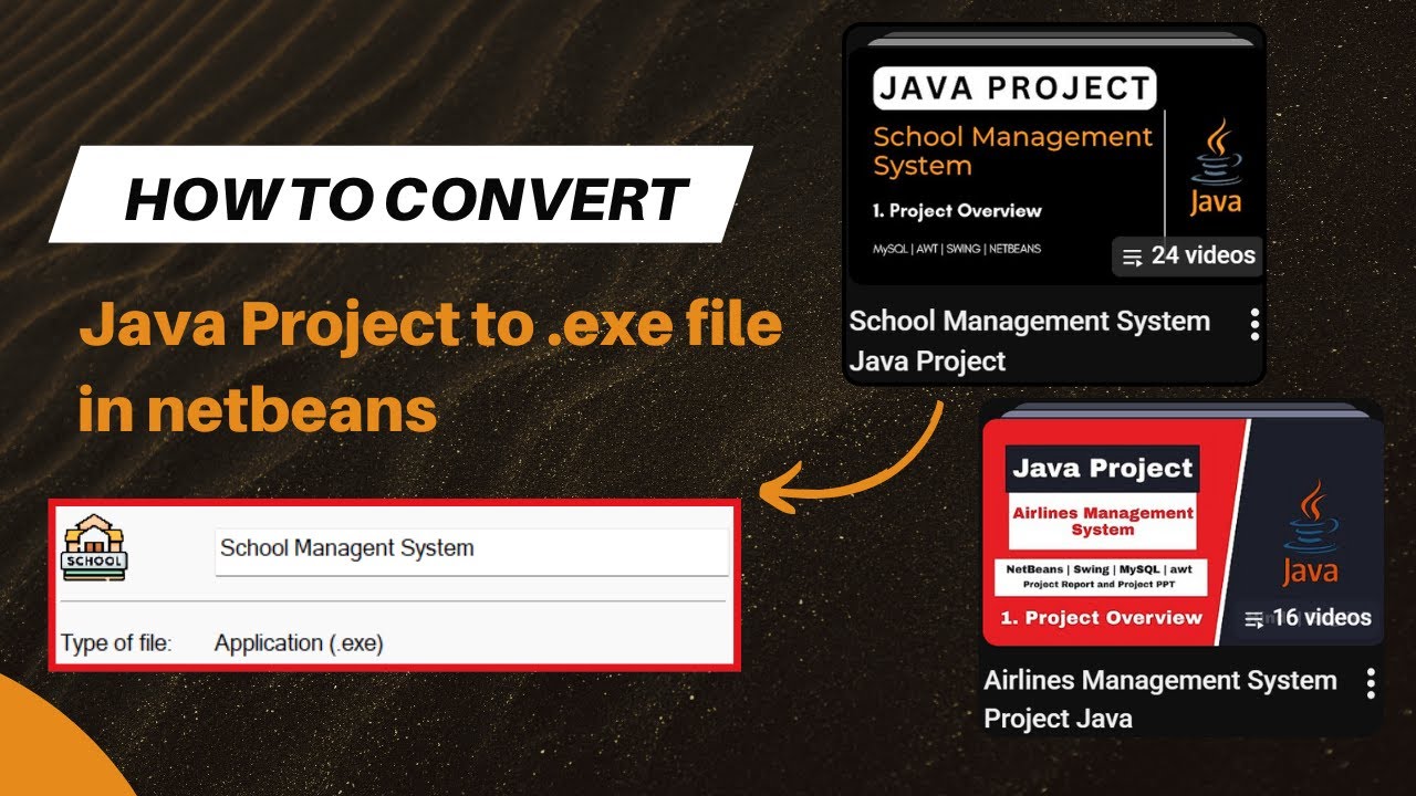 How to convert Java project to exe file in NetBeans