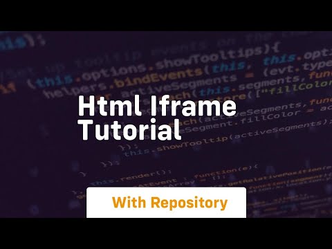 Html iframe tutorial