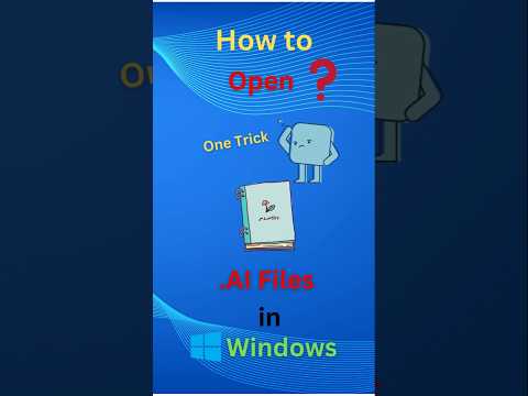 How to open AI (.ai extension) File in Windows ? | Opening of AI file in MacBook