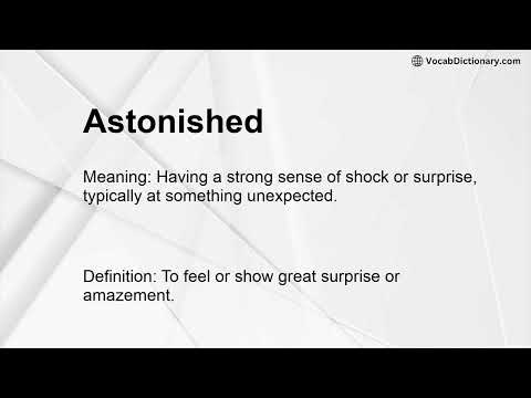 Astonished Meaning