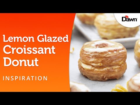 Lemon Glazed Croissant Donut