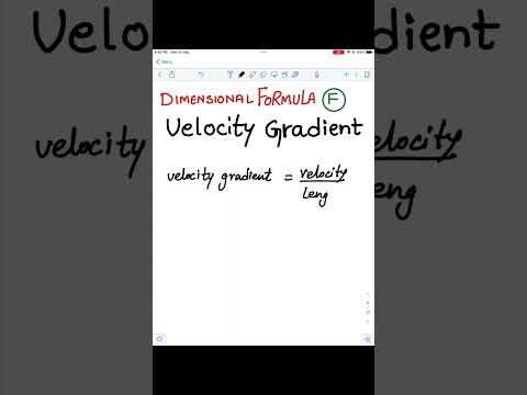 Trick to find Dimensional formula for velocity gradient - Class 11 || Physics Units and Dimensions
