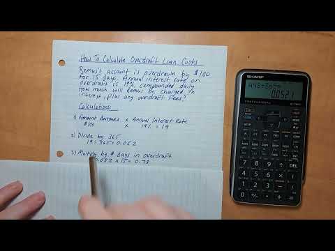 How To Calculate Overdraft Loan Costs