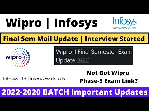 Wipro Final Sem Exam Survey | Elite Next Process | Infosys Interview Started 2022-2020 Best of Luck