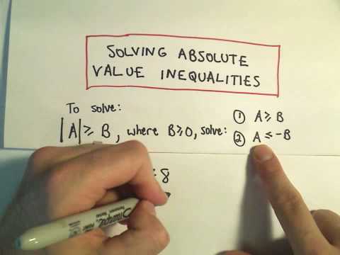 Approaches to Solving Absolute Value Inequalities - Expii