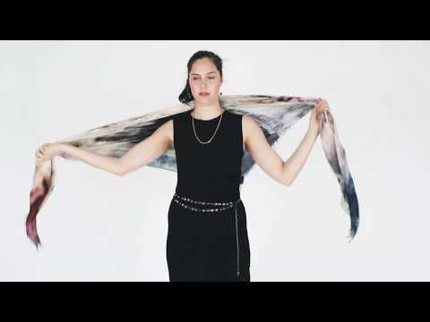 Tie a Scarf as a Shawl