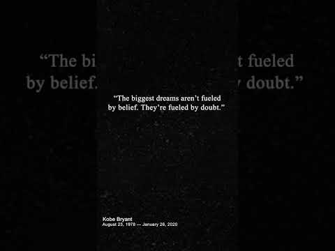 MAMBA MENTALITY - Kobe Bryant motivational quote