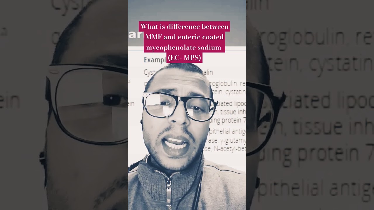 mycophenolate mofetil vs enteric coated mycophenolate sodium #mycophenolate