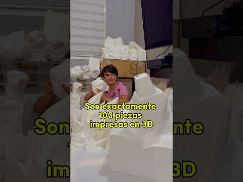 💥100 piezas‼️ En 3D para hacer a Gokú🤯 #impresion3d #3d #3dprinting #dragonballz #dragonball #goku