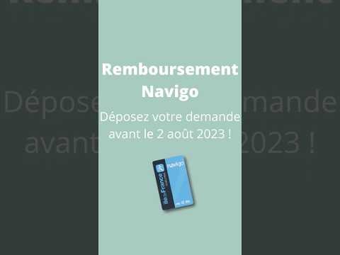 Remboursement Navigo 2023