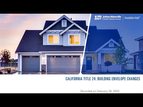 Title 24: Building Envelope Changes