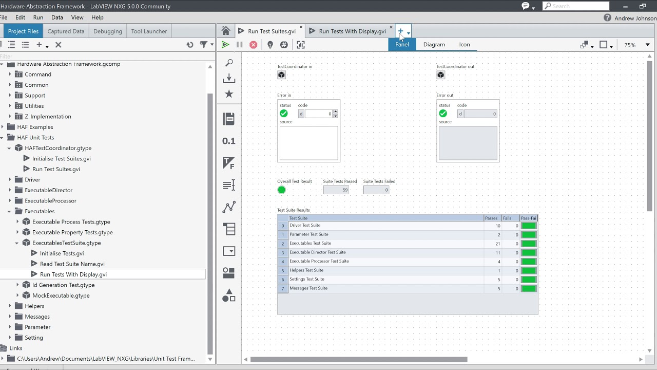 LabVIEW NXG Community Edition: Post 3 - Unit Testing Framework ...