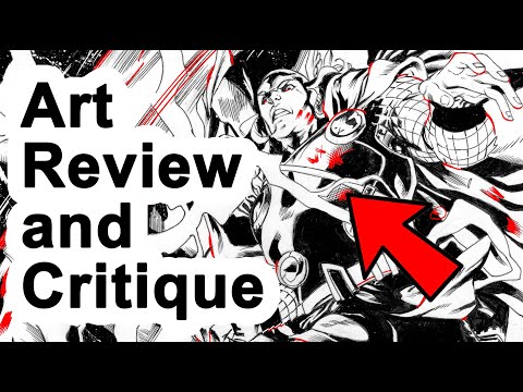 Art Review Critique (1) by Professional Comic Book Artist Thor Task Master MARVEL COMICS tutorial