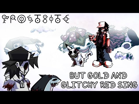 Frostbite But Monochrome Gold And Glitchy Red Sing It! (PLAYABLE) || FNF Hypno's Lullaby Psych Chart