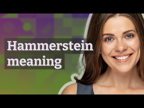 Hammerstein | meaning of Hammerstein