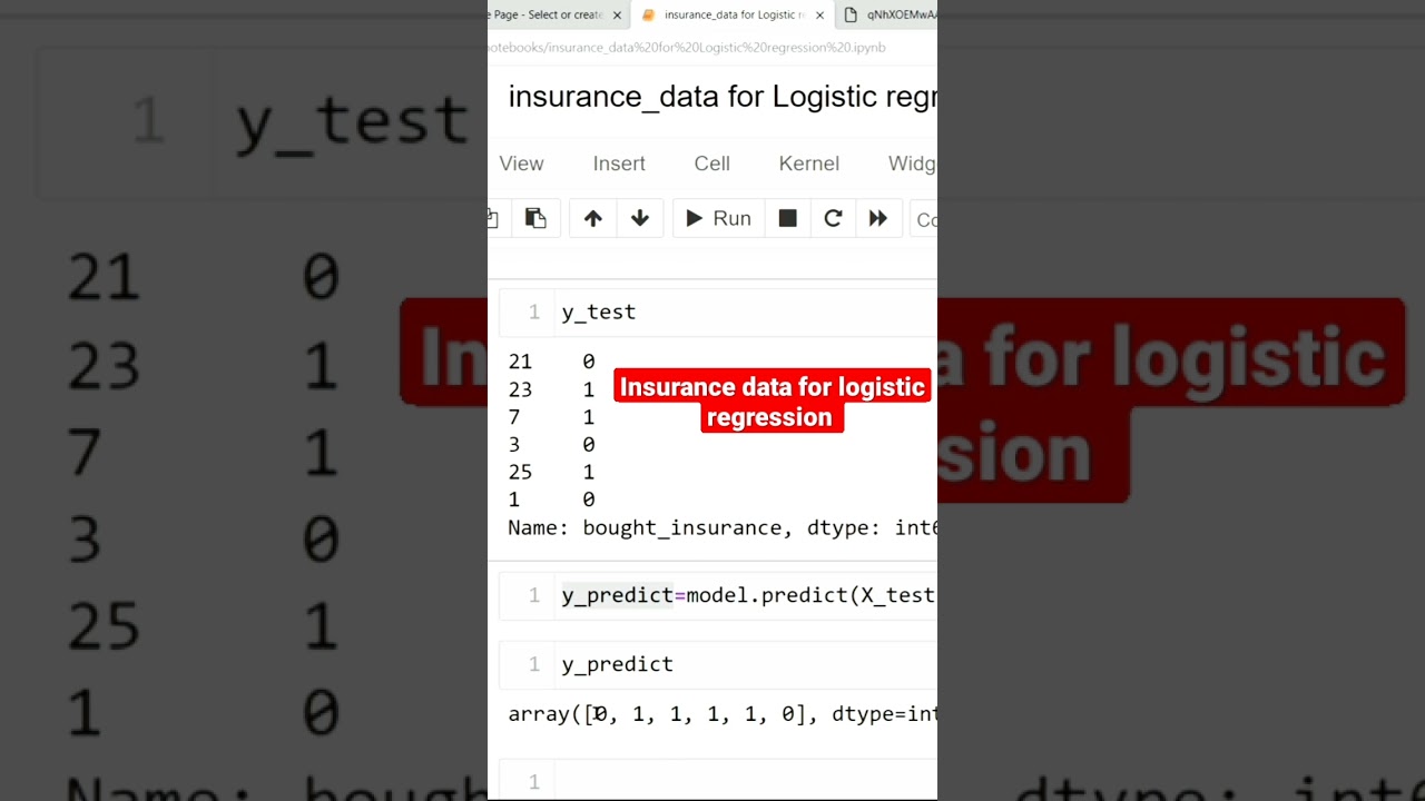 insurance data for logistic regression
