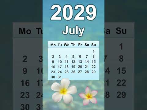 July 2029 Calendar