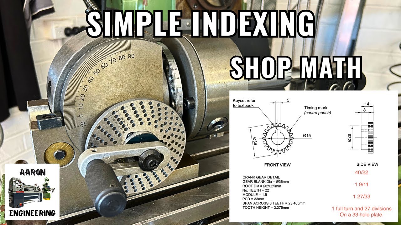 Shop Math | Dividing Head Calculations | Simple Indexing