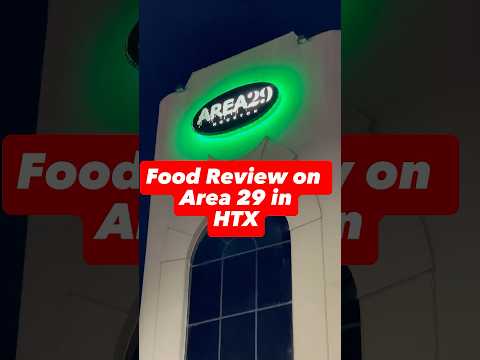Food Review on Area 29 in Houston TX #htx #foodcritic #foodreview
