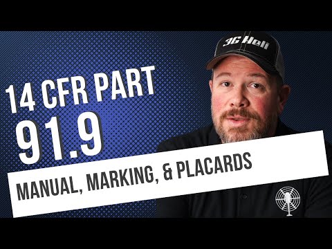 14 CFR 91.9: Civil Aircraft Markings & Requirements | Key FAA Guidelines