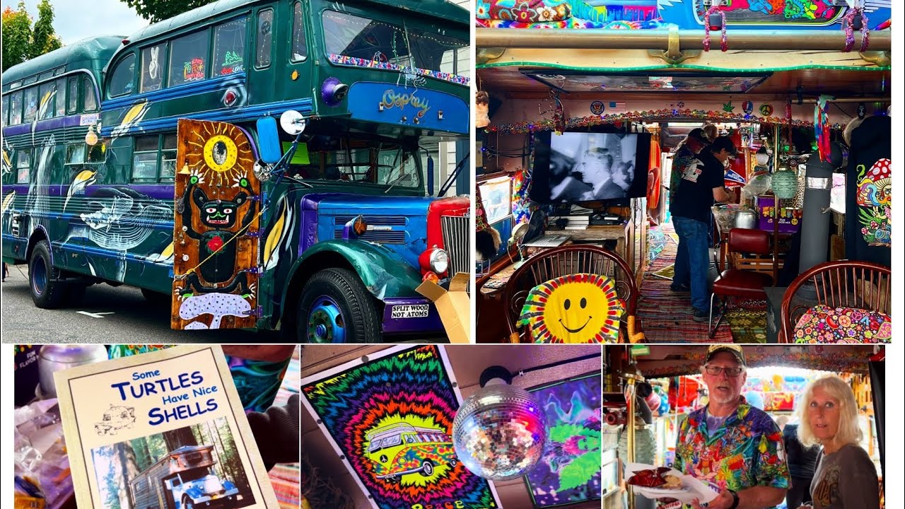 *TOUR A TINY HIPPIE BUS THAT WAS AT HAIGHT-ASHBURY IN THE 1960’s*