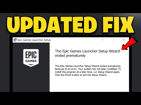 Fix Epic Games Launcher Setup Wizard Ended Prematurely - Updated Guide 2025🔥