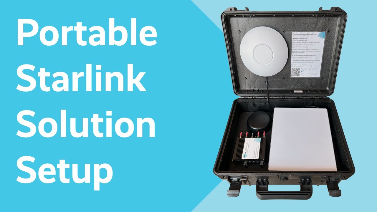 How to Setup Your Portable Starlink WiFi Solution | Bytes Digital