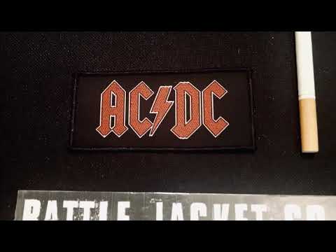 AC/DC RED/BLACK LOGO PATCH | HEAVY METAL OFFICIAL BAND MERCH | BATTLE JACKET CO.
