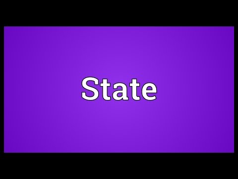 State Meaning