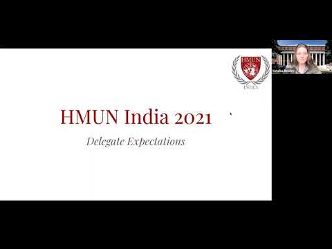 What's expected of delegates at HMUN India by Natalka Bowley!