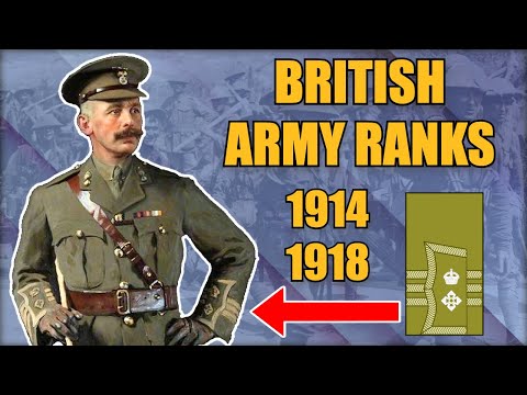 British Army Ranks in World War I