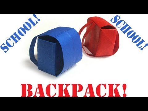 How To Make An Origami Backpack – Riley's Backpack