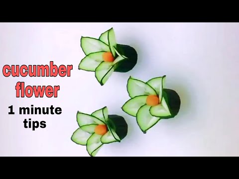 cucumber flower design by hand #flower