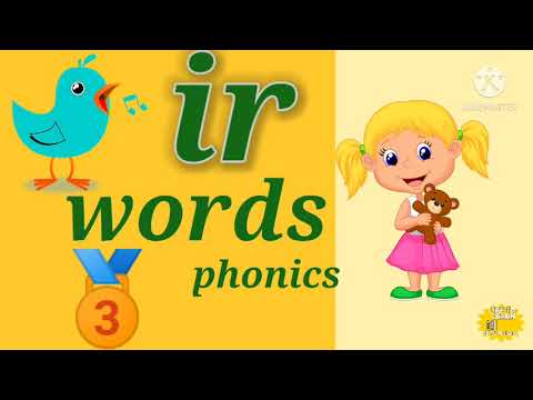 'ir' sound|'ir'words|'ir' sound words|'ir'Digraph|'ir'phonics| kids education video