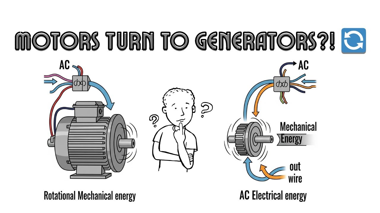 ⚡ Motors vs Generators: The Great Reversal Explained!