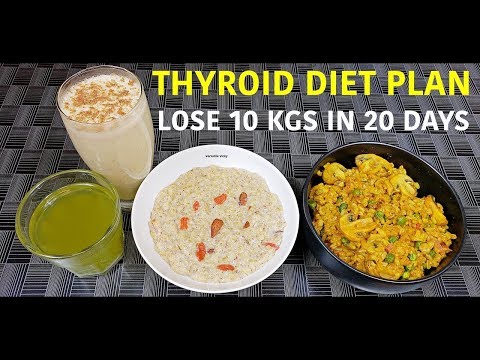 Thyroid Veg Diet for Weight Loss | Vegetarian Thyroid Diet | PCOD/PCOS Diet for Weight Loss