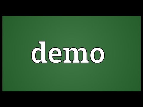 Demo Meaning