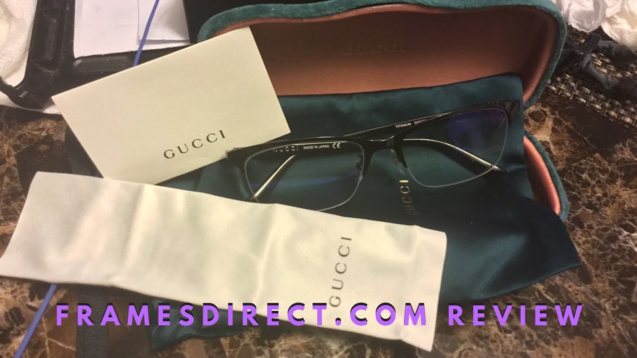 Review Gucci eyewear from framesdirect.com
